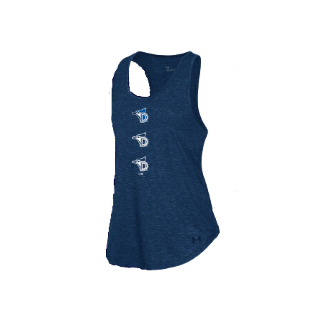 Dunedin Blue Jays Women's Navy Blue Under Armour Breezy Tank – Dunedin ...